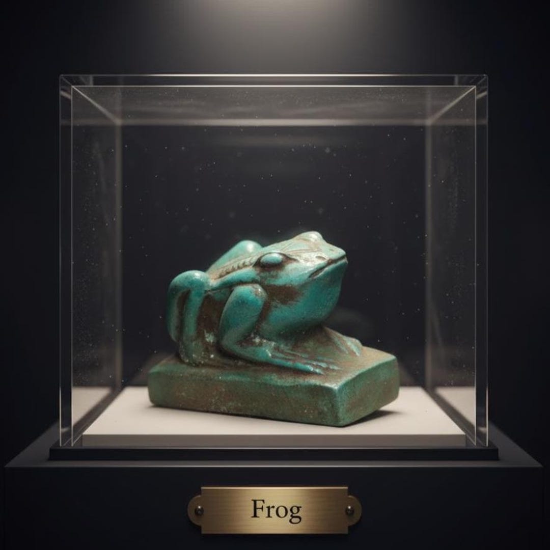 Ancient Egyptian Frog Statue: Symbol of Fertility & the Goddess Heqet ...