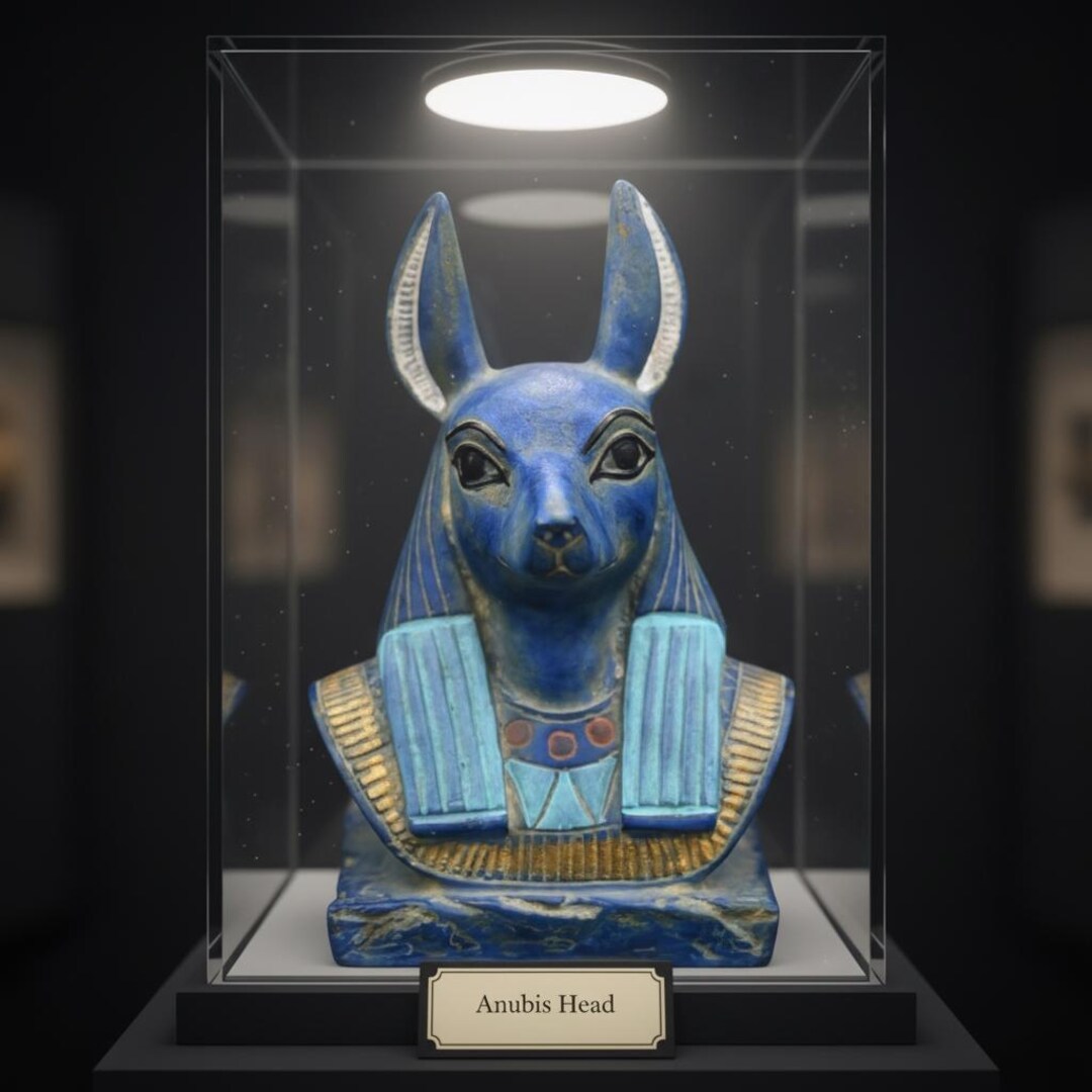 Ancient Egyptian Anubis Statue: Guardian of the Necropolis and Master ...