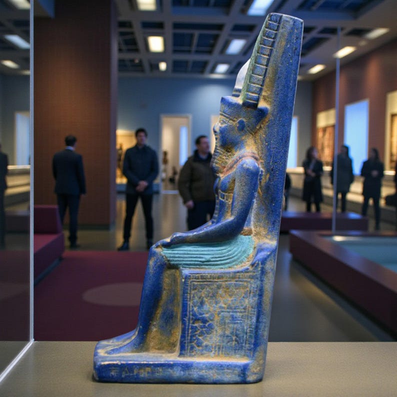 Ancient Egyptian Amun-ra and His Wife Statue Creator Sun Deity ...