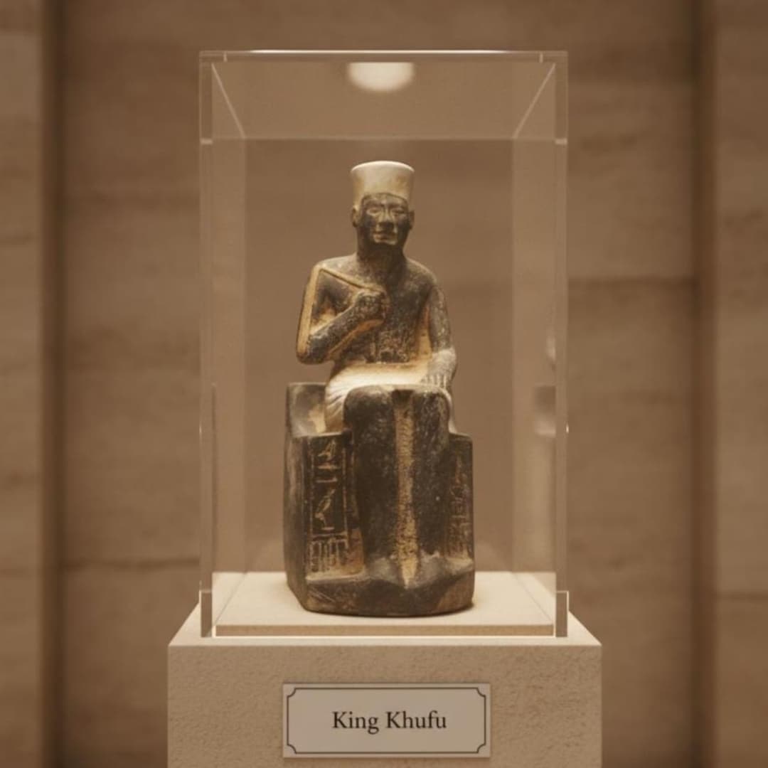 Ancient Egyptian King Khufu Statue: Supreme Pharaoh of the Pyramid Age ...