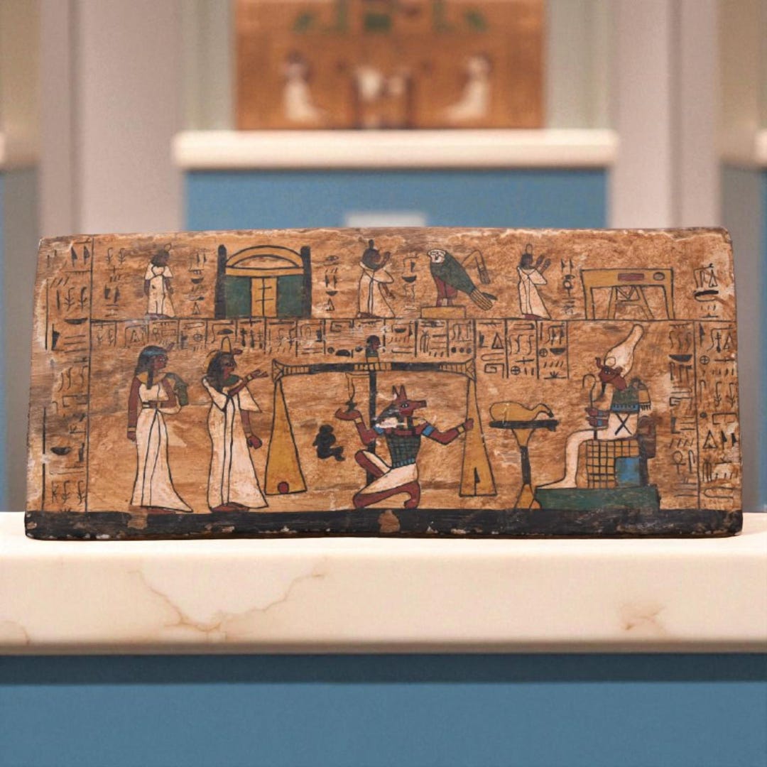 Ancient Egyptian Wall Relief – the Divine Trial of the Afterlife ...