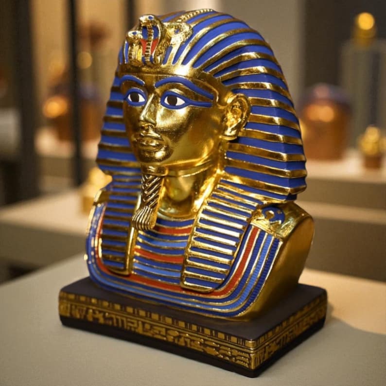 King Tutankhamun Statue – Ancient Egyptian Royal Legacy - Etsy