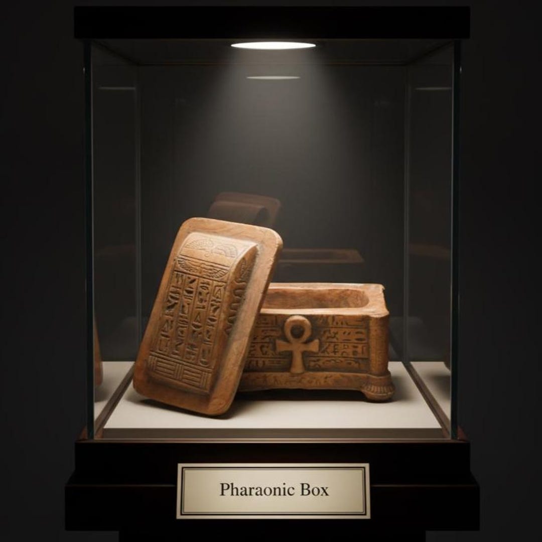 Ancient Egyptian Pharaonic Box: Sacred Container of Protection, Rare ...