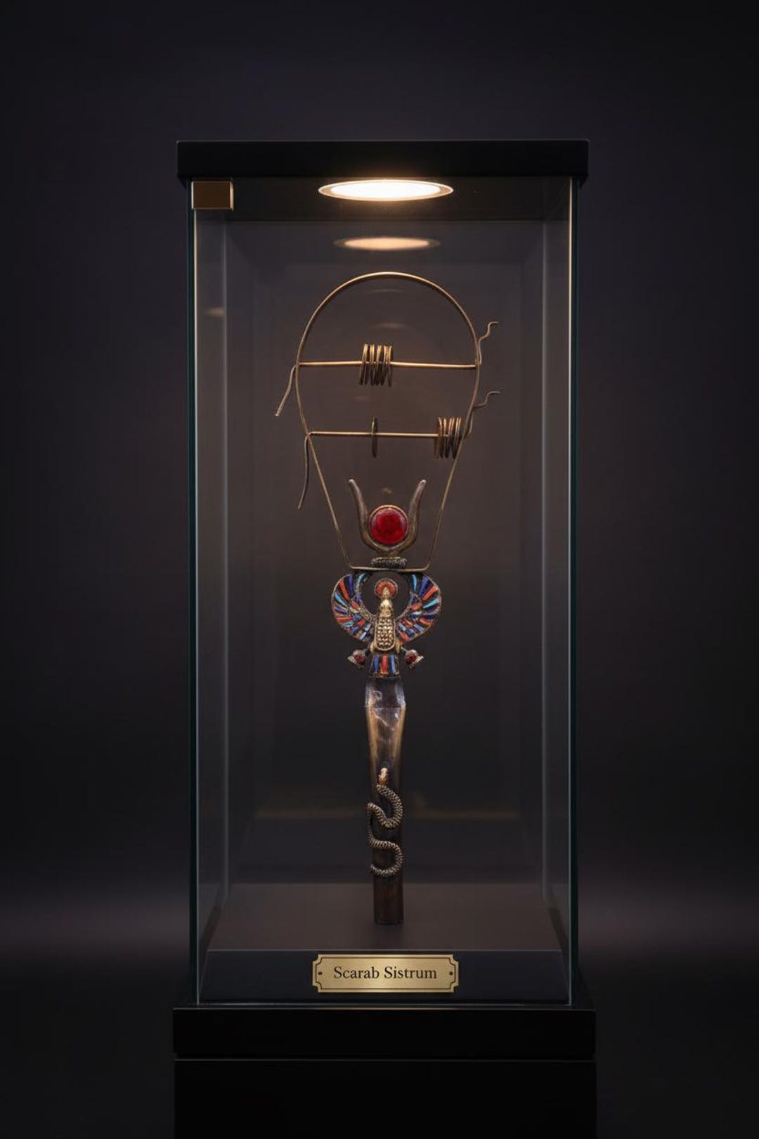 Ancient Egyptian Scarab Sistrum: Sacred Musical Ritual Instrument of ...