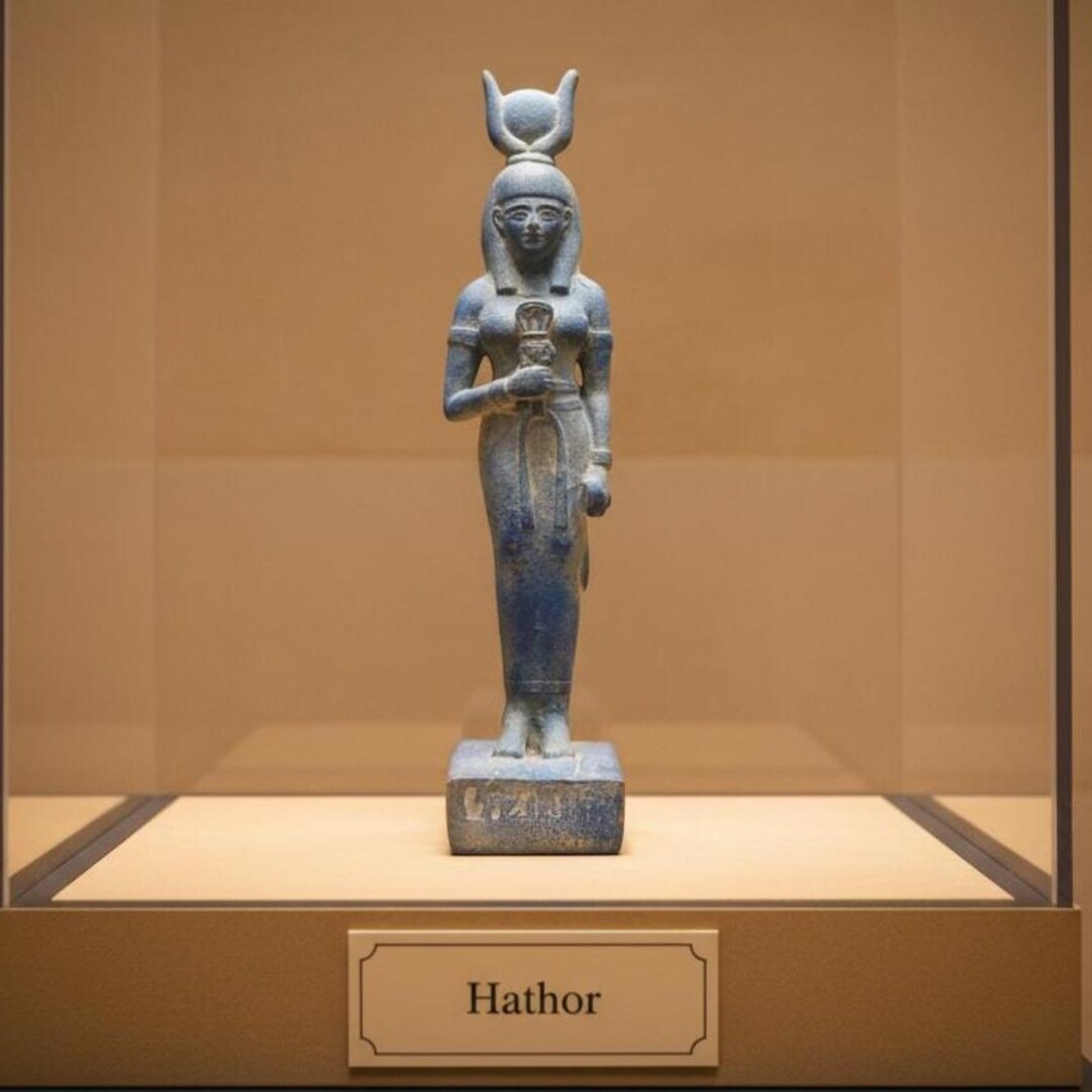 Ancient Egyptian Goddess Hathor Statue Goddess of Beauty and Motherhood ...