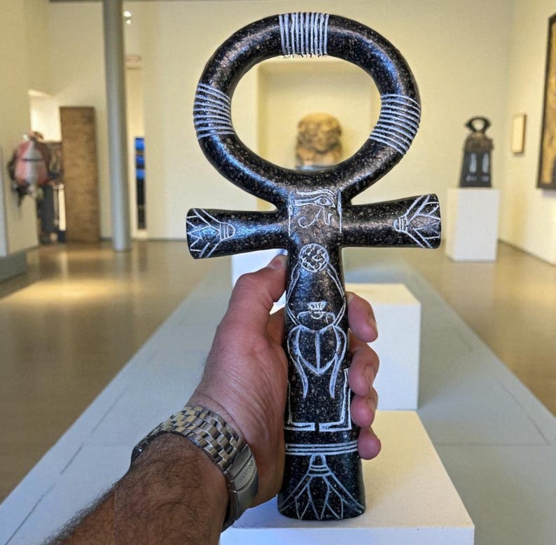 Ancient Egyptian Ankh Statue: Key of Life, Sacred Symbol - Etsy