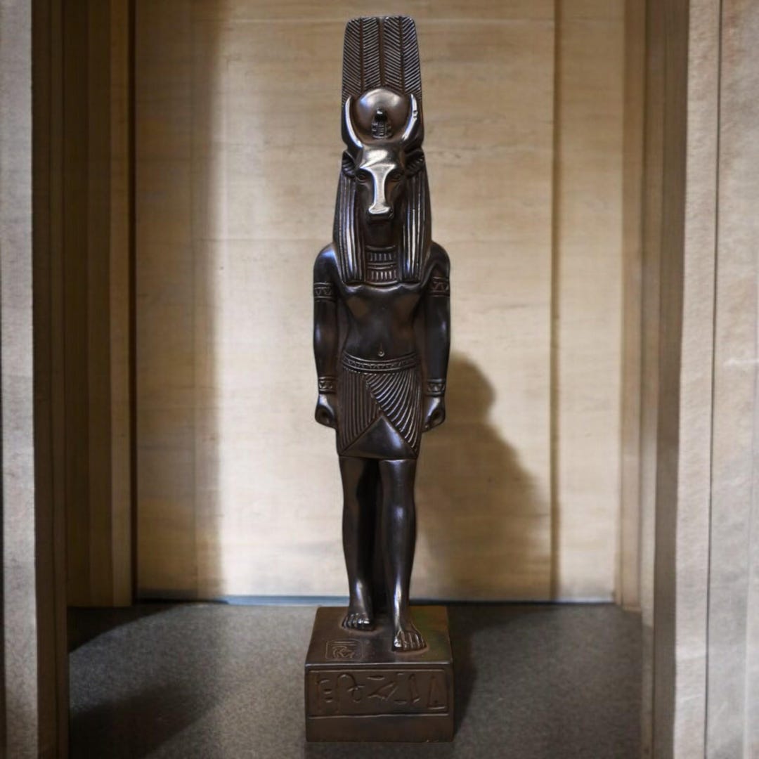 Ancient Egyptian Montu Statue: God of War | Rare Pharaonic Antiquities ...