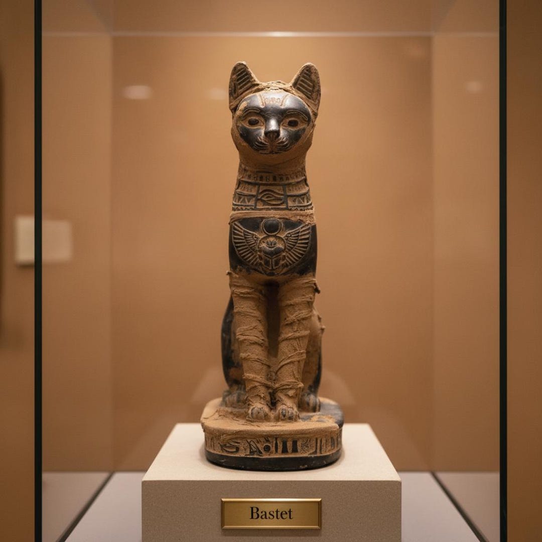 Ancient Egyptian Bastet Statue – Goddess of Protection & Feminine Power ...