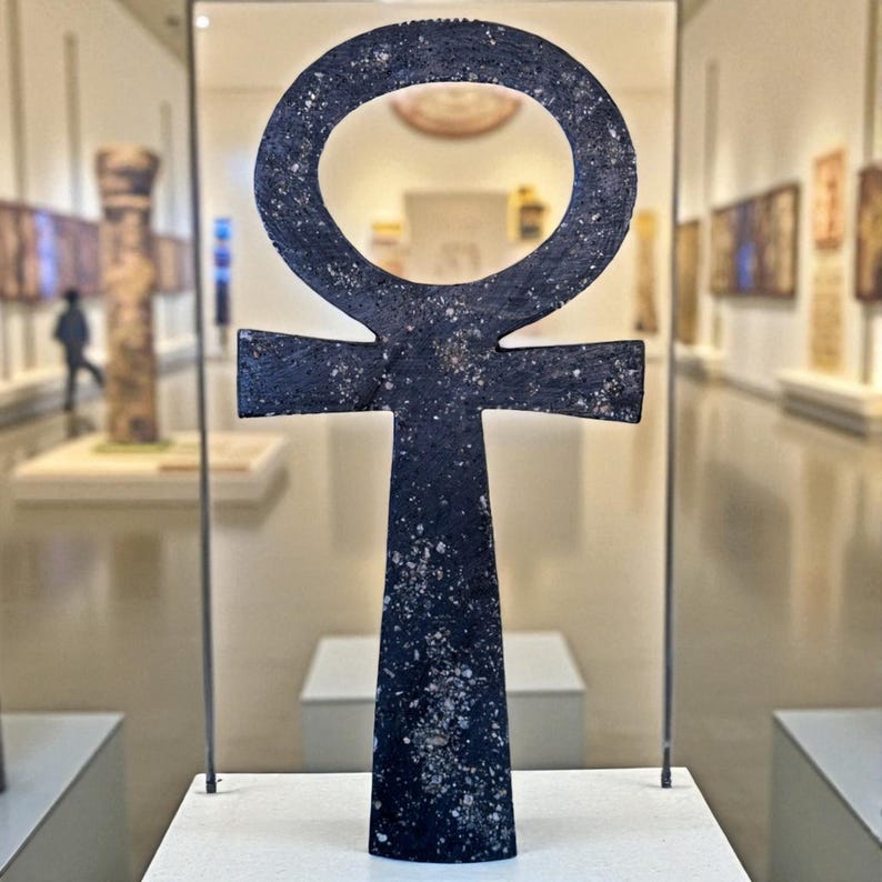 Ancient Egyptian Ankh Statue: Key of Life, Sacred Symbol - Etsy