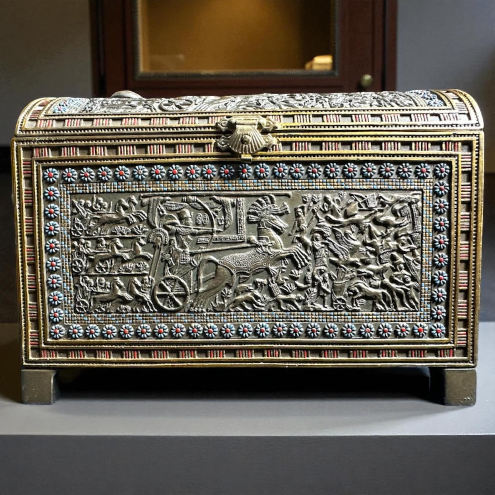 Ancient Egyptian Tutankhamun Jewelry Box: Handcrafted Egyptian Treasure ...