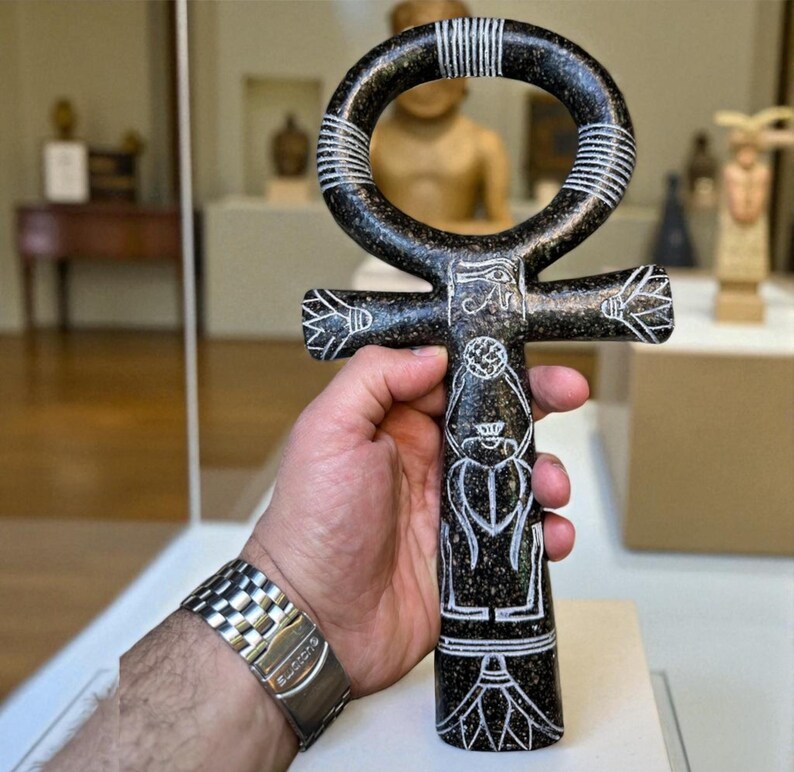 Ancient Egyptian Ankh Statue: Key of Life, Sacred Symbol - Etsy