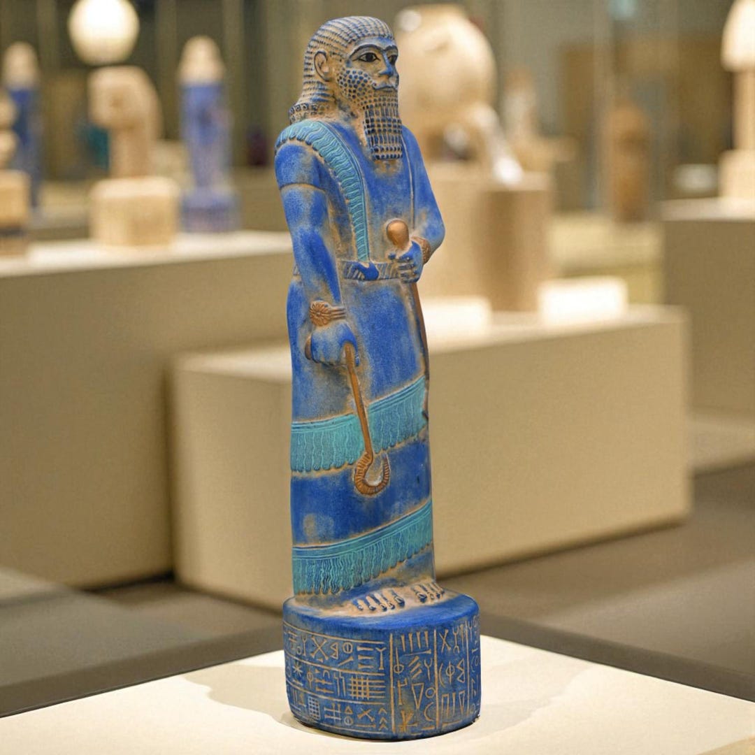 King Sargon II Statue: Neo-assyrian Art Antiquity Replica - Etsy