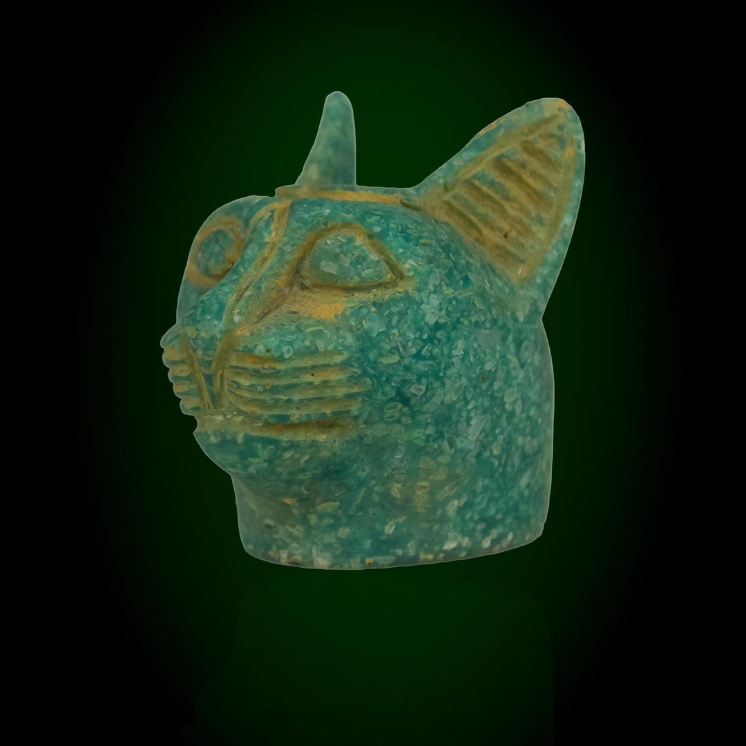 Ancient Egyptian Antiquities Bastet Head Statue, Cat Goddess, Rare ...