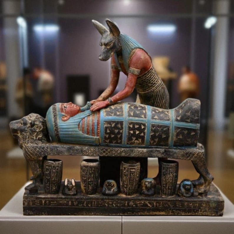 Ancient Egyptian Anubis Statue | Guardian of the Dead | Rare Pharaonic ...