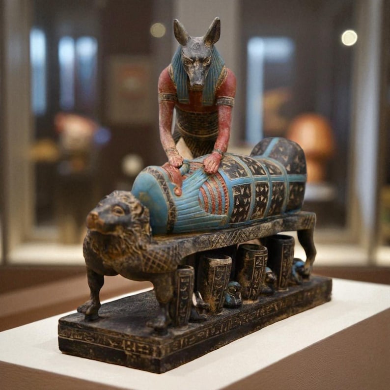 Ancient Egyptian Anubis Statue | Guardian of the Dead | Rare Pharaonic ...
