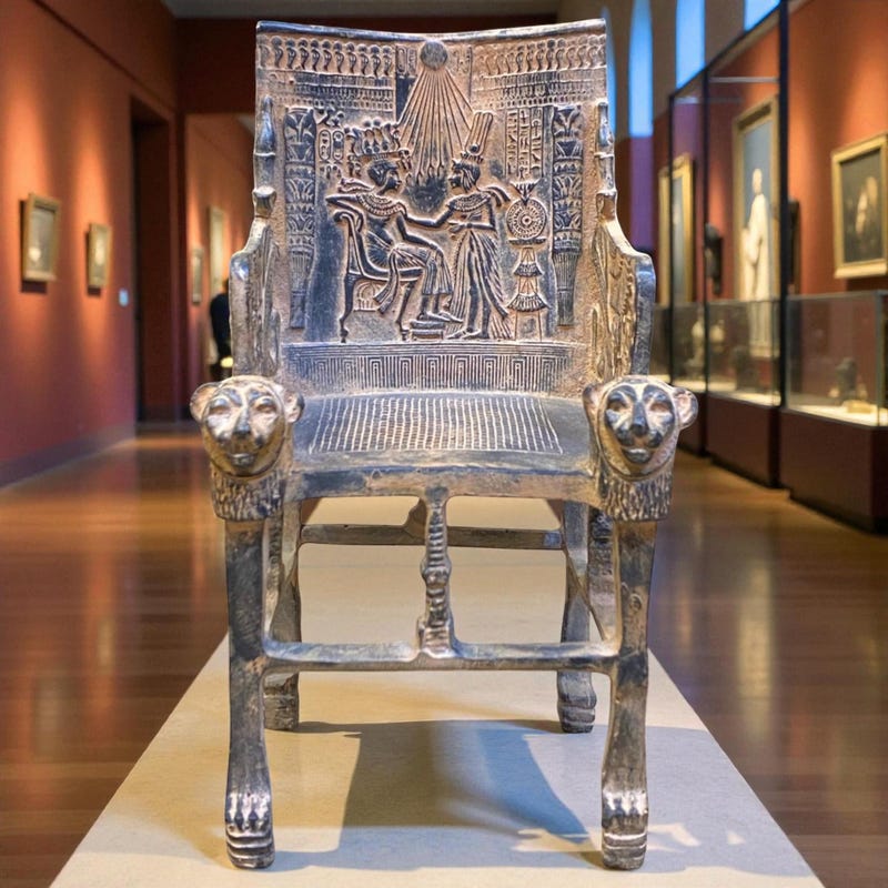 King Tut Throne Statue - Etsy UK