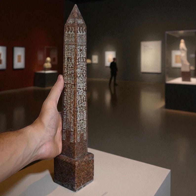 Ancient Egyptian Obelisk Statue | Monument of Power & Eternity | Rare ...