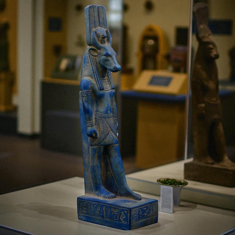 Ancient Egyptian Montu God Statue: Deity of Valor - Etsy