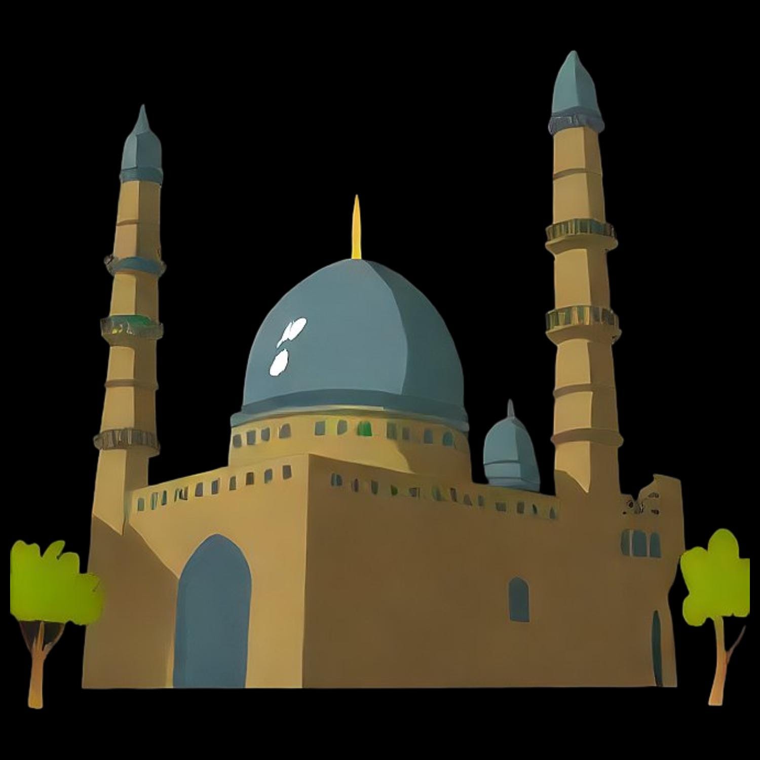 50 Set of Mosque Clipart | Painted Mosque Clipart | Masjid, Minaret ...