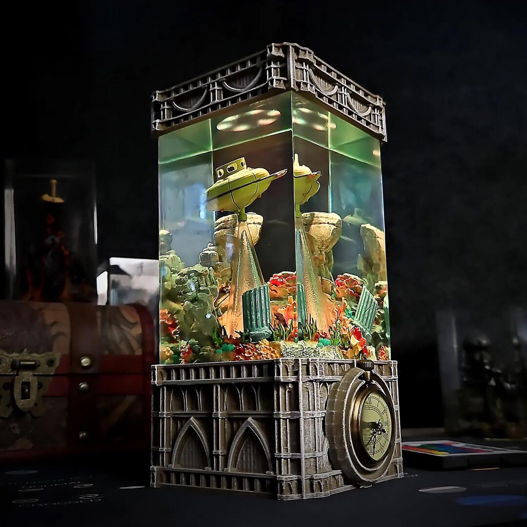 Atlantis City Undersea Ocean Custom Resin Lamp, Clock, Resin Creations ...