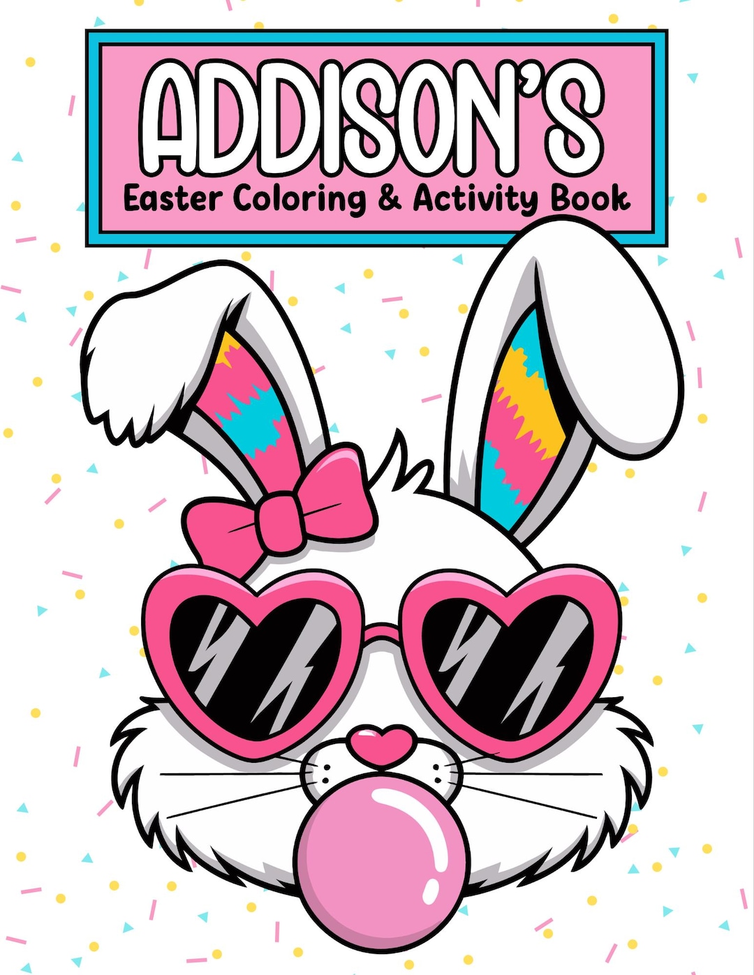 Personalized Custom Name Easter Coloring and Activity Book - Etsy