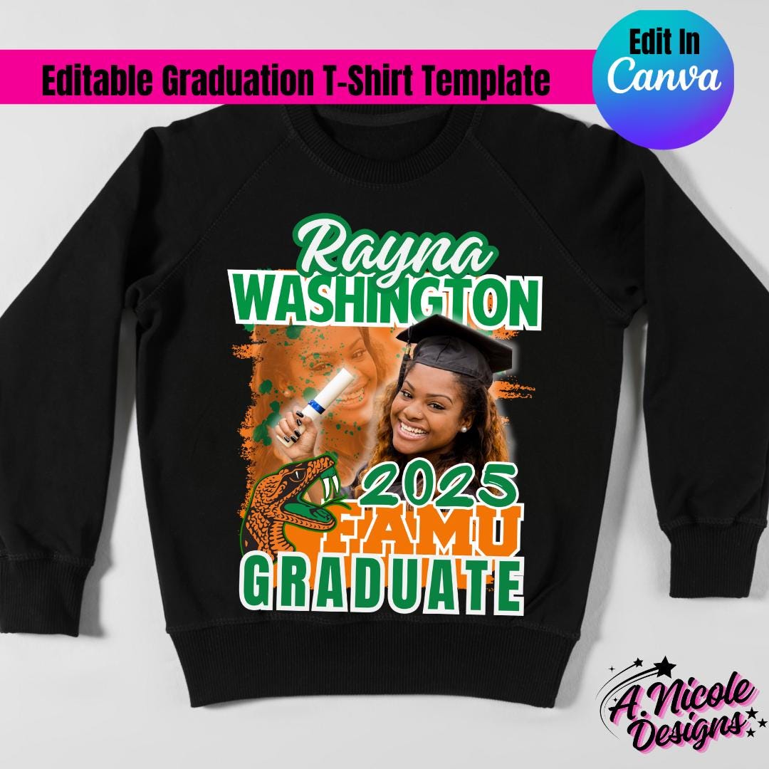 Editable FAMU Graduation Template | Design FAMU - Etsy