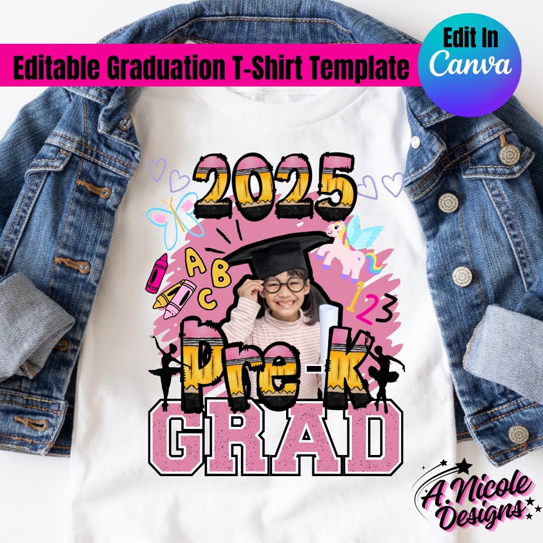 Editable Graduation Template | Design 8 - Etsy