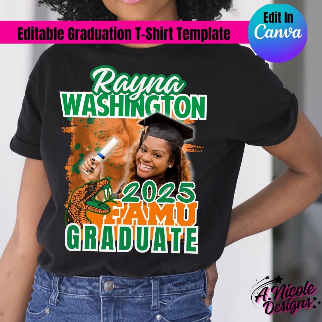 Editable Graduation Template Design FAMU - Etsy Australia