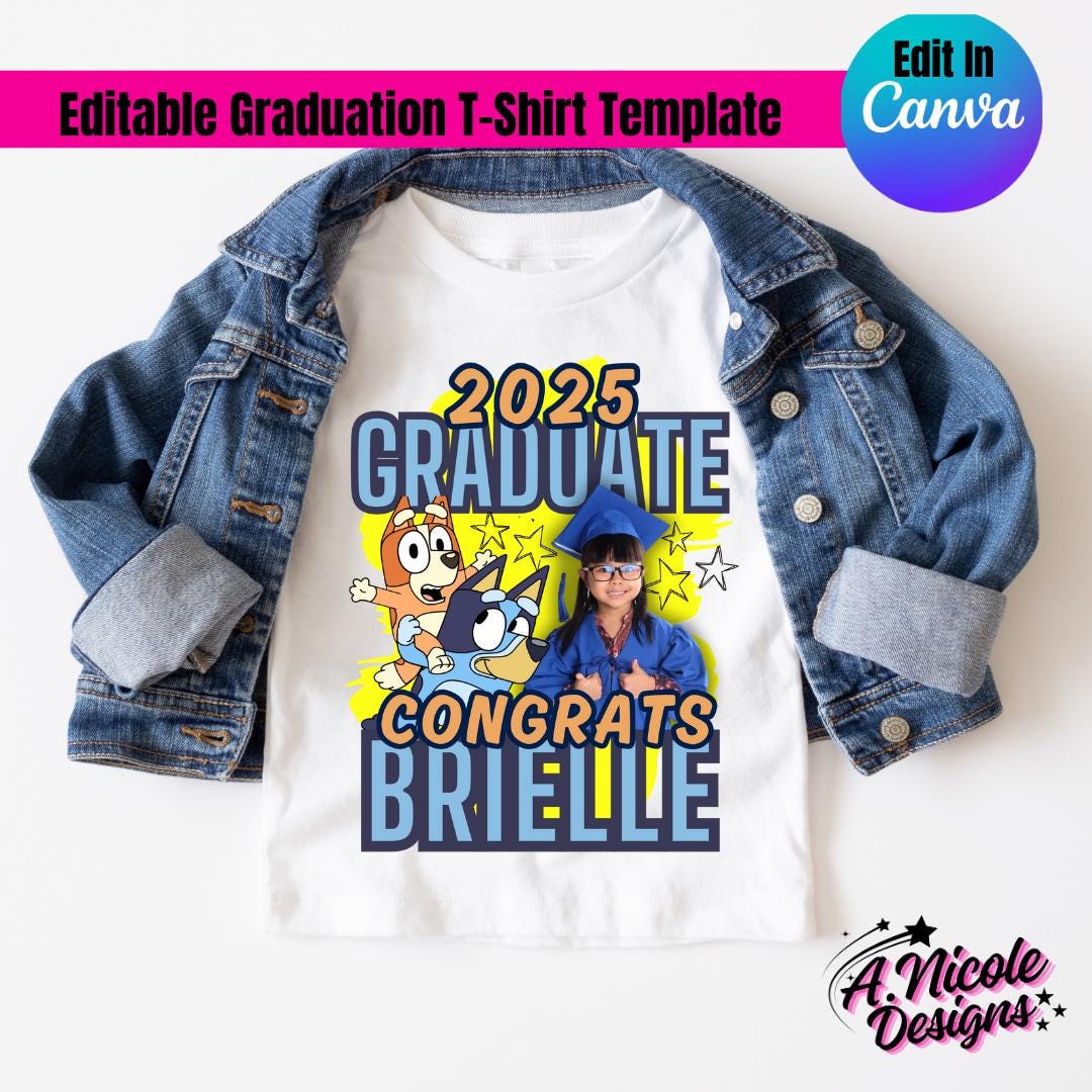 Editable Graduation Template | Design 11 - Etsy