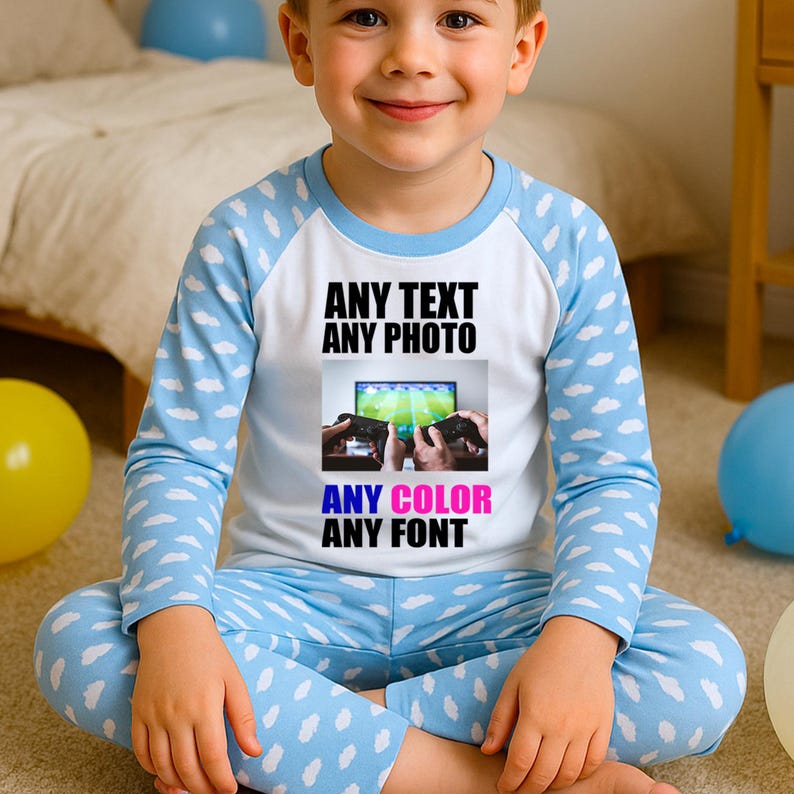Personalized Toddler Pyjamas: Custom Birthday Nightwear - Etsy UK