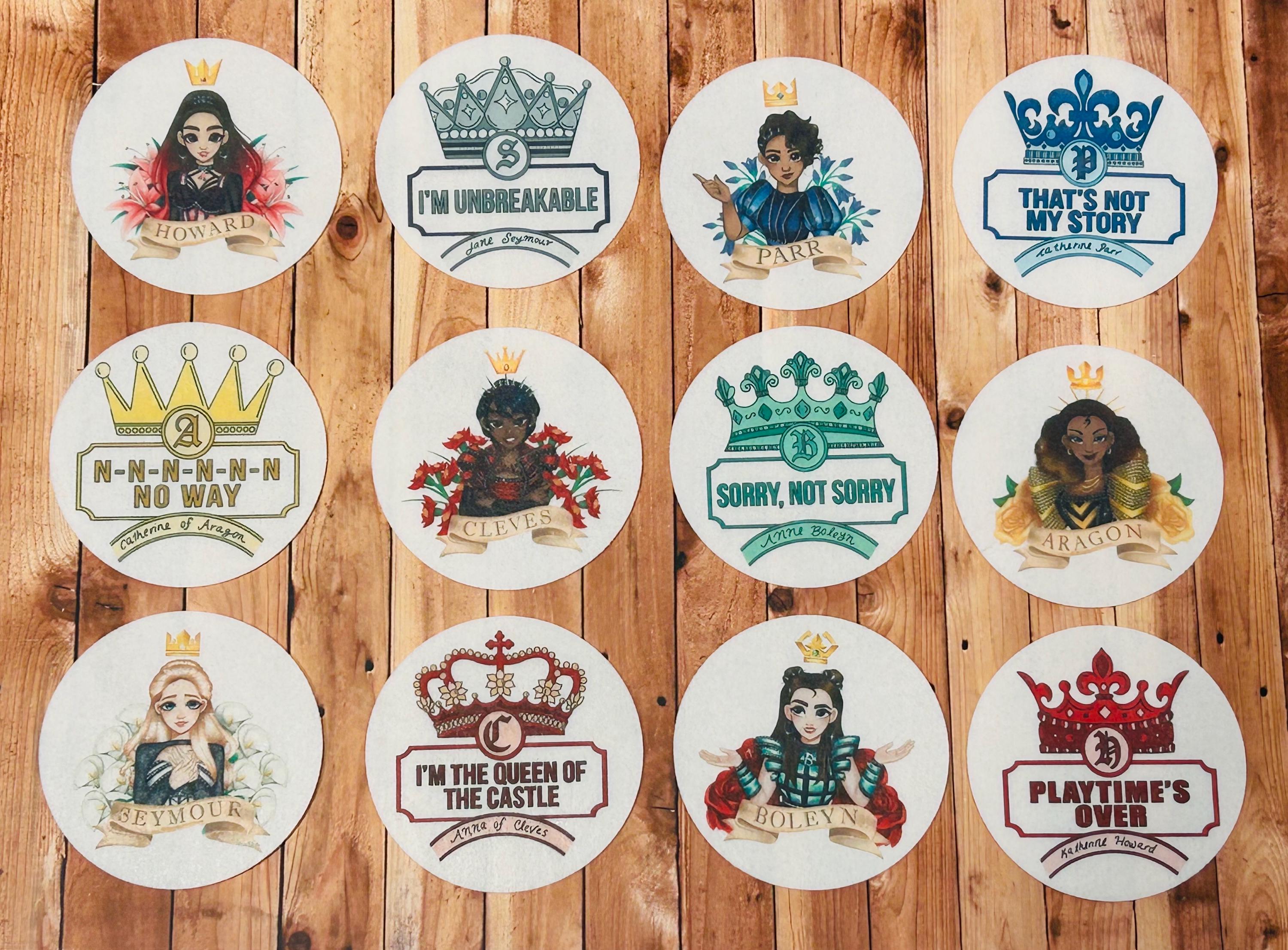 Six the Musical Edible Wafer Card Cupcake Toppers Discs Cake ...