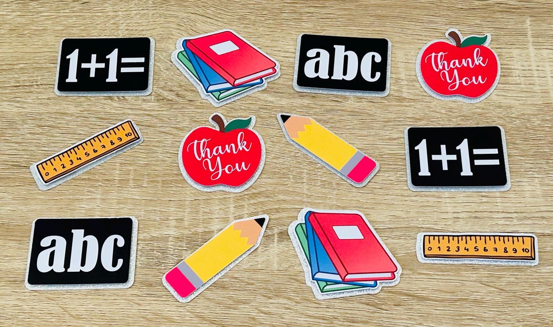 Thank You Teacher End of Term Cupcake Toppers Cake Decorations ~ Set of ...