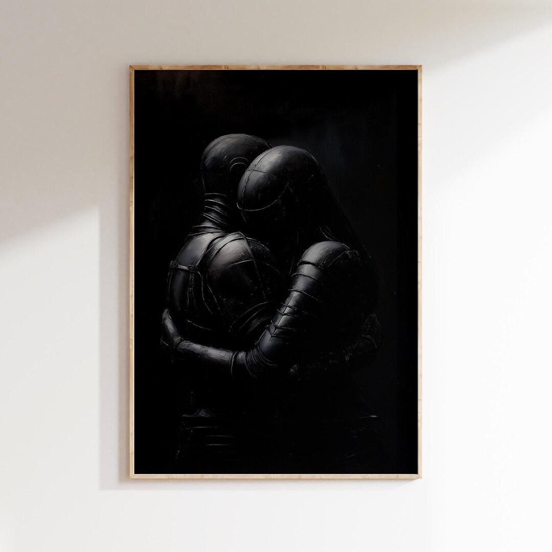 Medieval Knight Poster, Dark Knight Print, Maximalist Wall Art, Vintage ...