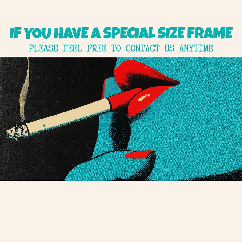Vintage Smoking Woman Poster, Retro Pop Art (digital Download) - Etsy UK