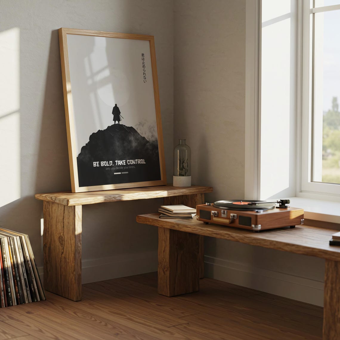 Samurai Motivational Set of 6 Poster: Japanese Art, Motivational Wall ...