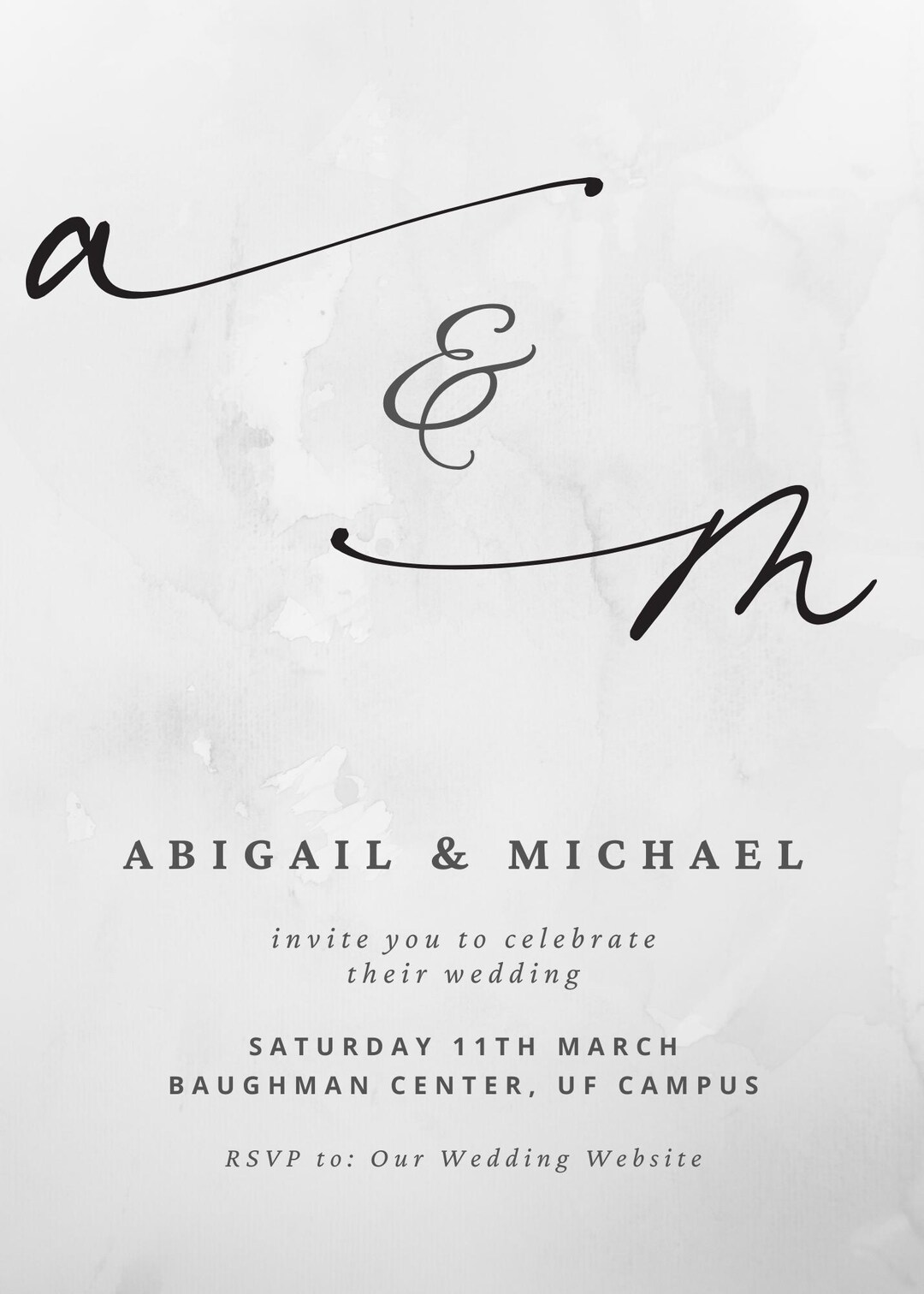 Customizable Wedding Invitation Template - Etsy