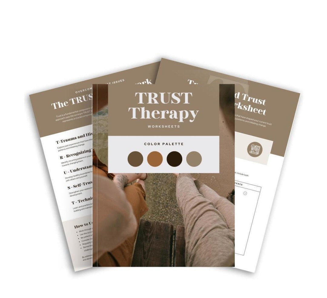 Self-esteem Worksheets for Adults, Therapy Worksheets Trust ...