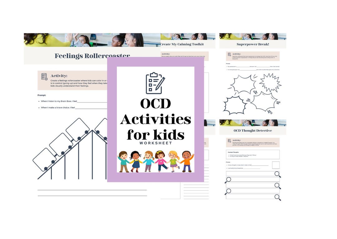 Parenting Worksheets - Digital OCD Tools for Kids Therapy | Printable ...