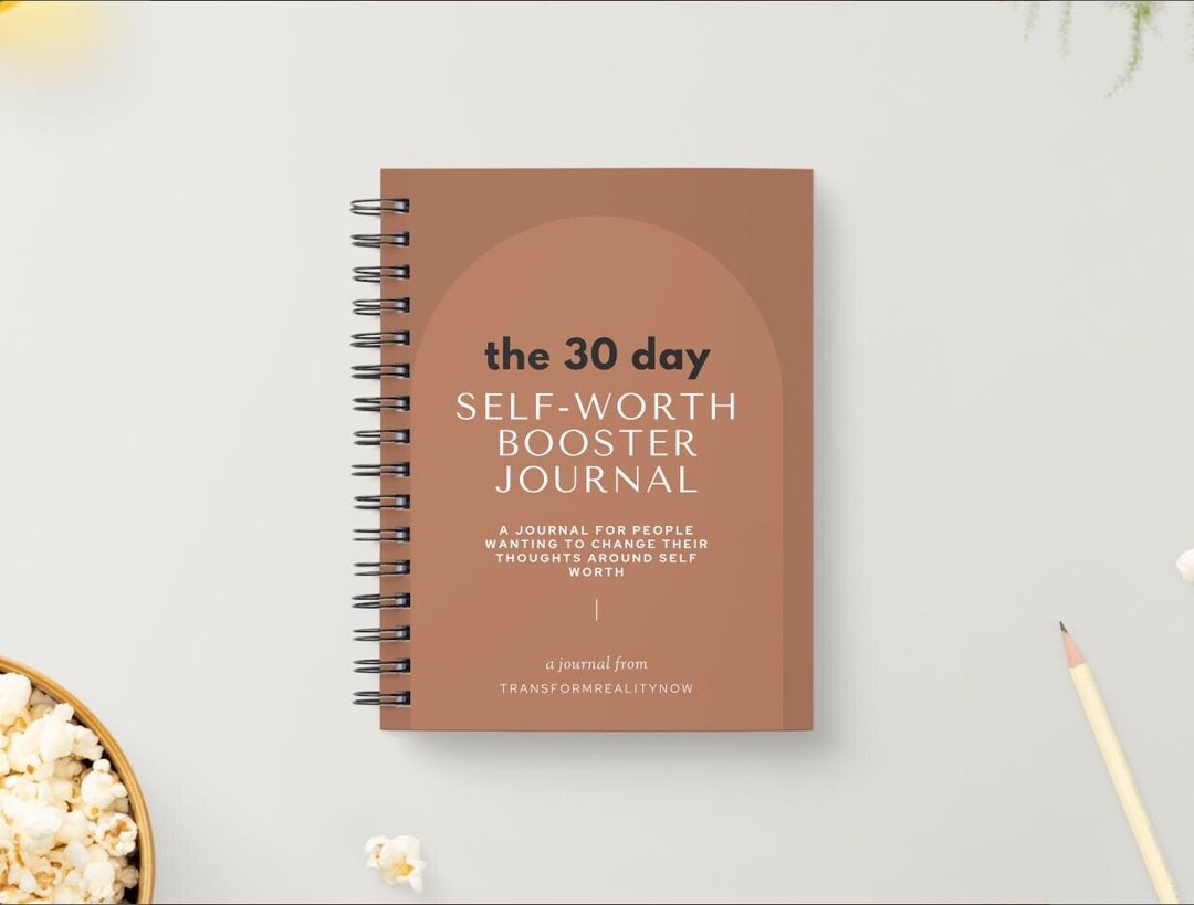 Self Worth Booster Journal, Digital Product for Mental Health, Self ...
