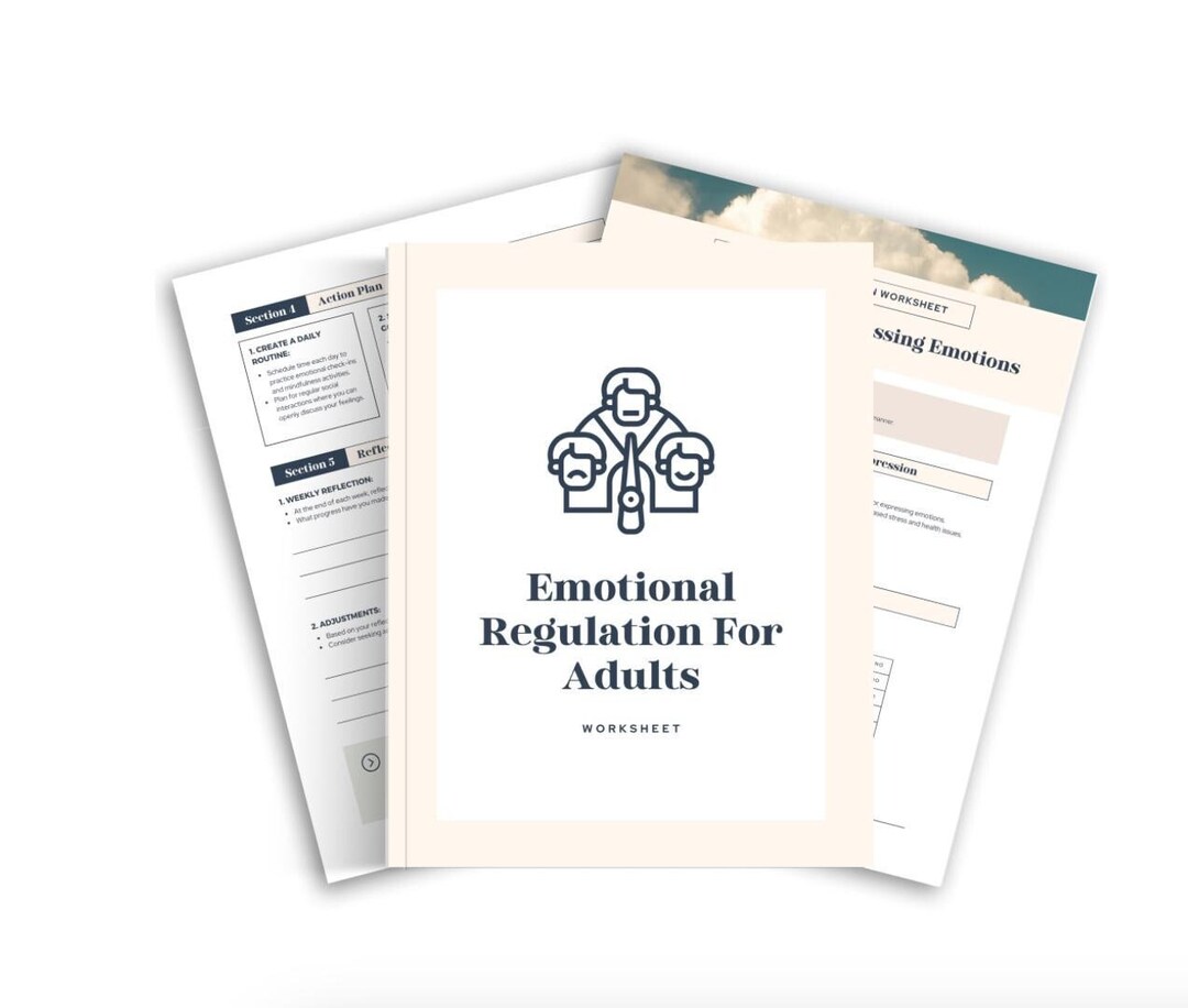 Emotional Regulation Toolbox, Adult Worksheet, Mental Health Resource ...