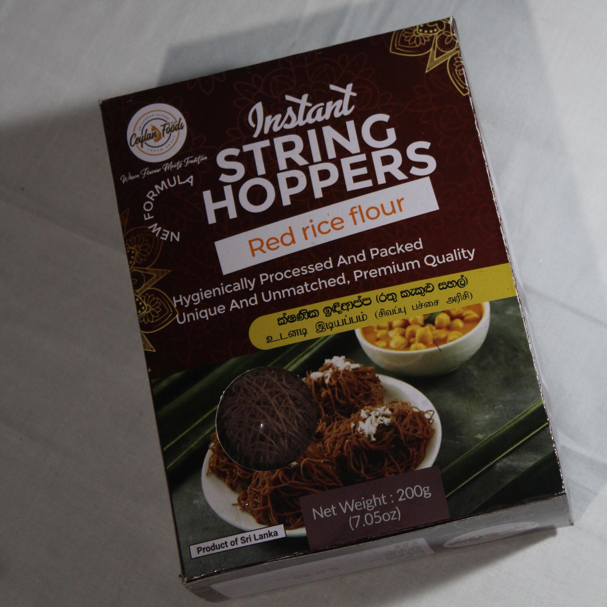 Instant String Hopper (red), Sri Lankan Food, Rice Noodle, Quick Meals ...
