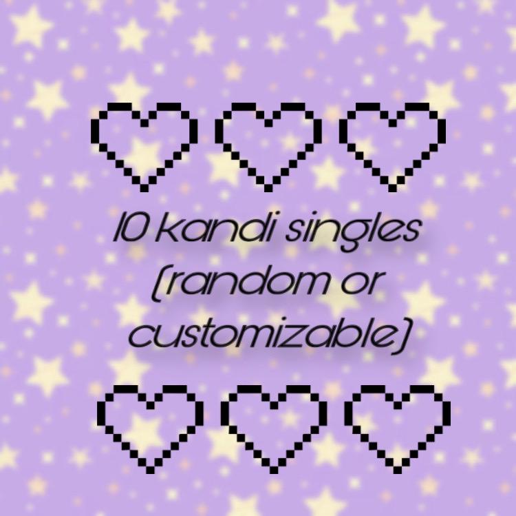 10 RANDOM KANDI SINGLES - Etsy