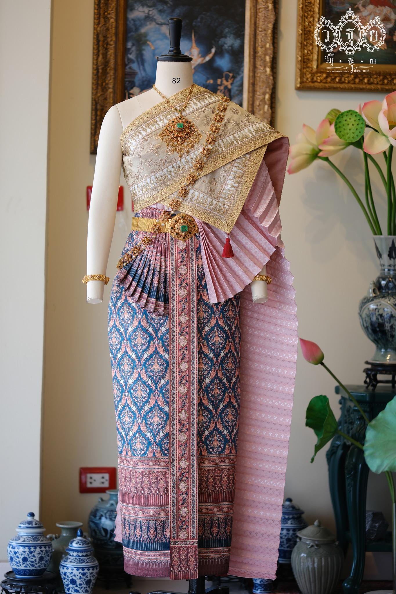Traditional Thai Siwalai Dress Set | Handmade Thai Wedding Outfit ...