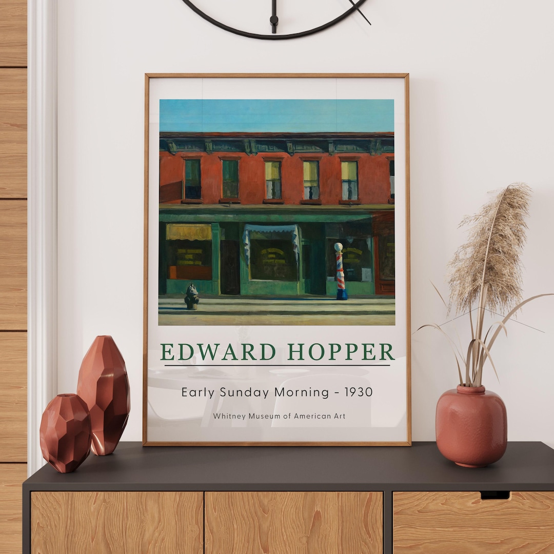 Edward Hopper Print, Early Sunday Morning, Vintage Fine Art - Etsy