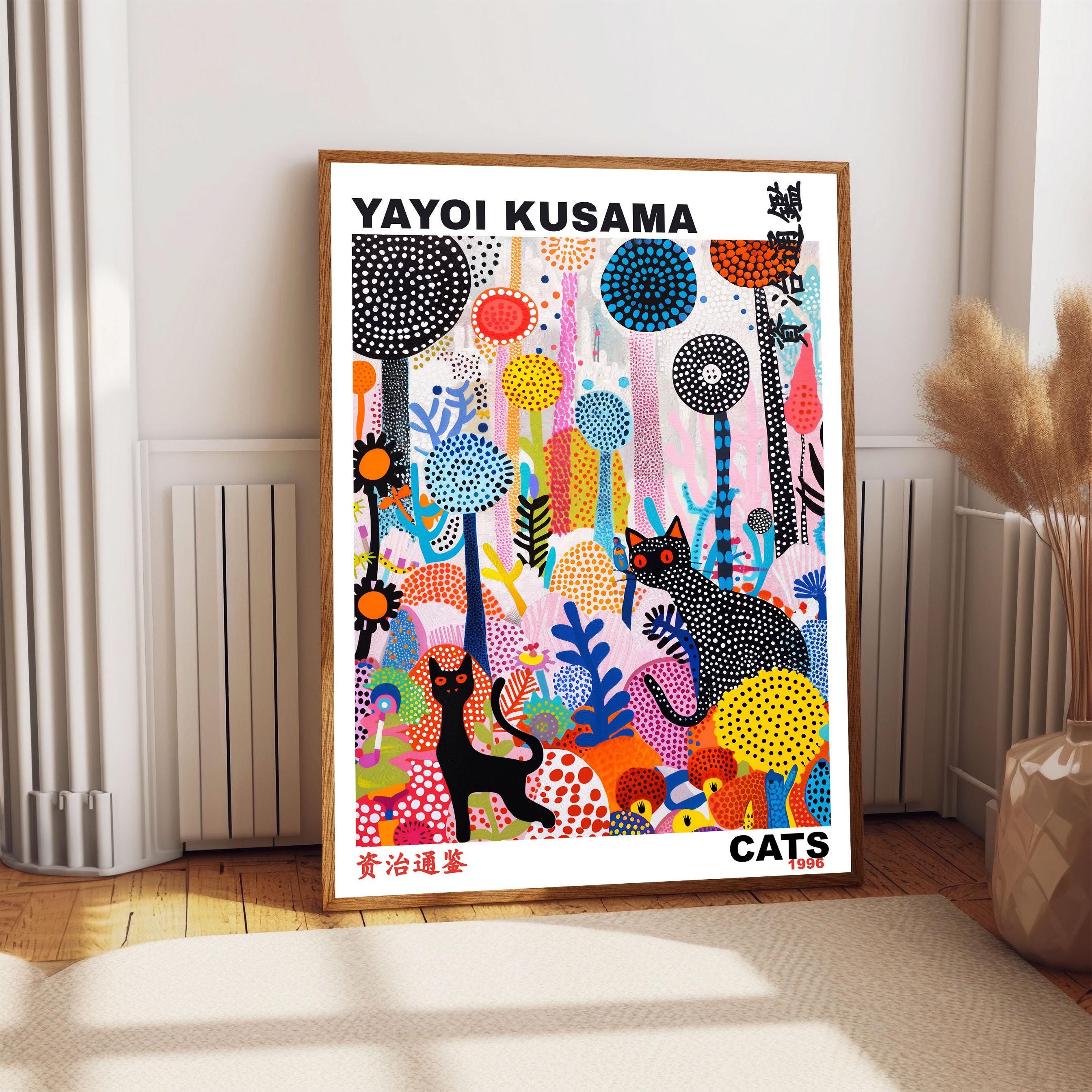 Yayoi Kusama Print, Japanese Art, Yayoi Kusama Poster, Whimsical ...