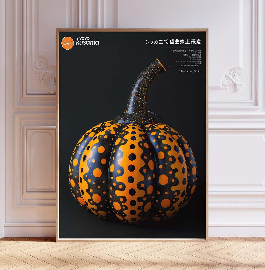 Yayoi Kusama Pumpkin Art Print, Japanese Exhibition Poster - Etsy UK