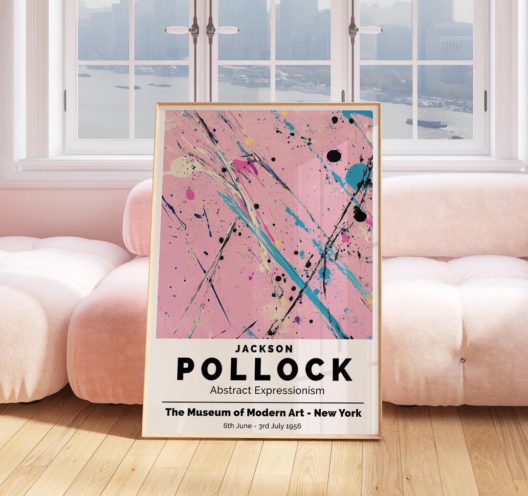 Jackson Pollock Poster - Abstract Expressionism Art Print - Vibrant ...