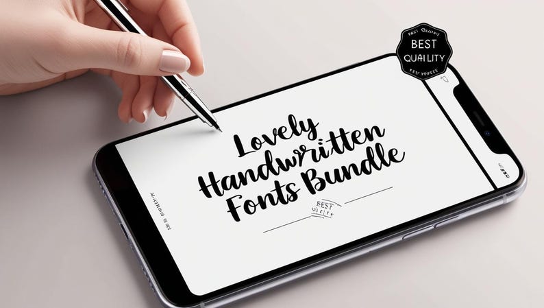 50 Handwritten Fonts Bundle Script Fonts, Calligraphy Fonts, Serif ...