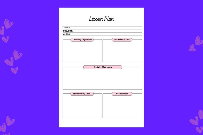 Homeschool Planner Canva Template Editable Homeschooling Curriculum ...