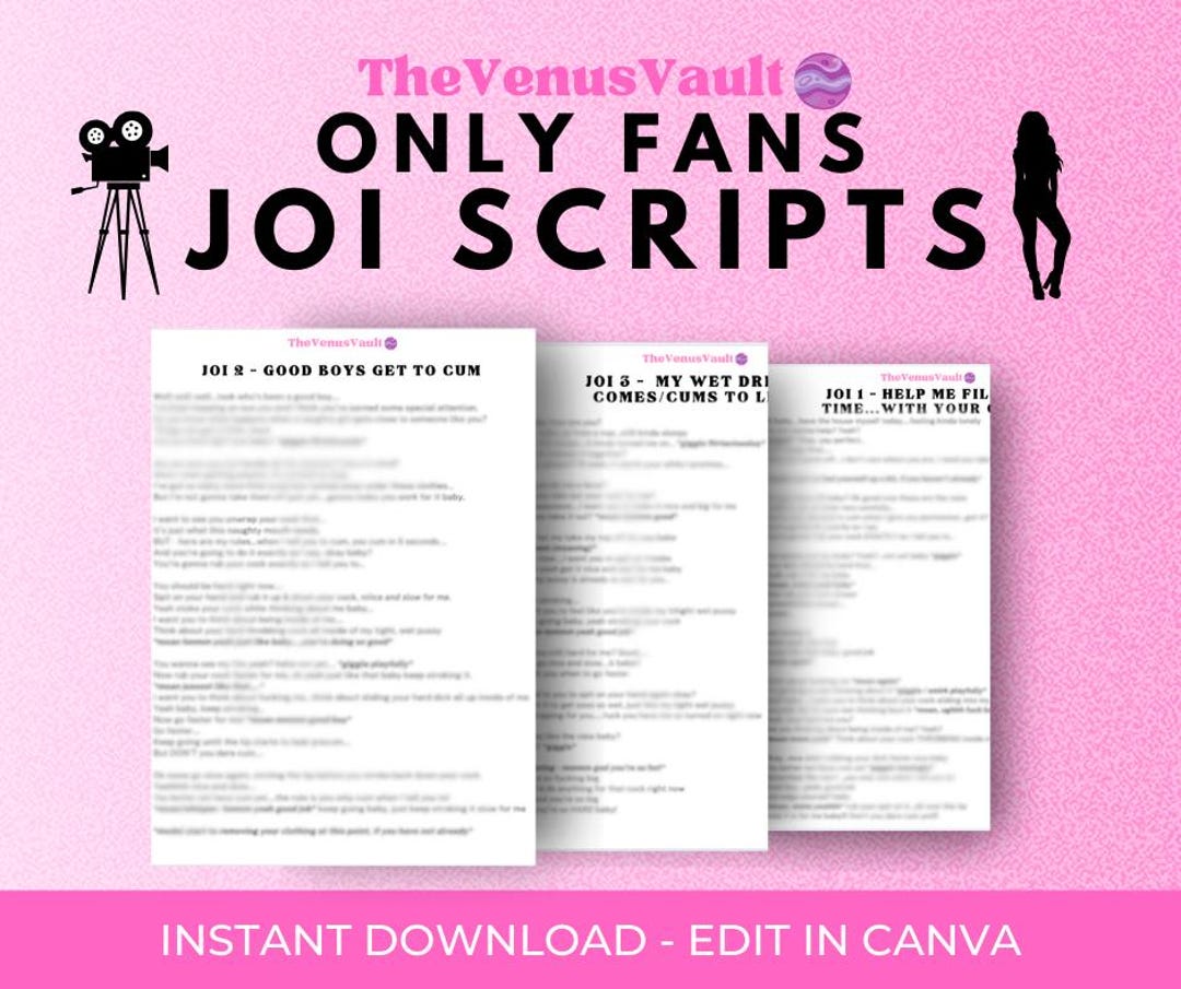 3 JOI SCRIPTS Only Fans | Perfect for Onlyfans Fansly Camgirl and Other Adult Content Creators ...